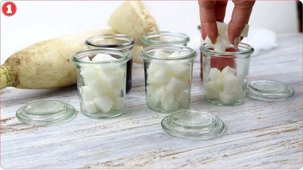 Colorful Pickled Chinese Radish - Tiny Batch Cooking