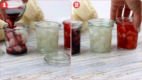 Colorful Pickled Chinese Radish - Tiny Batch Cooking