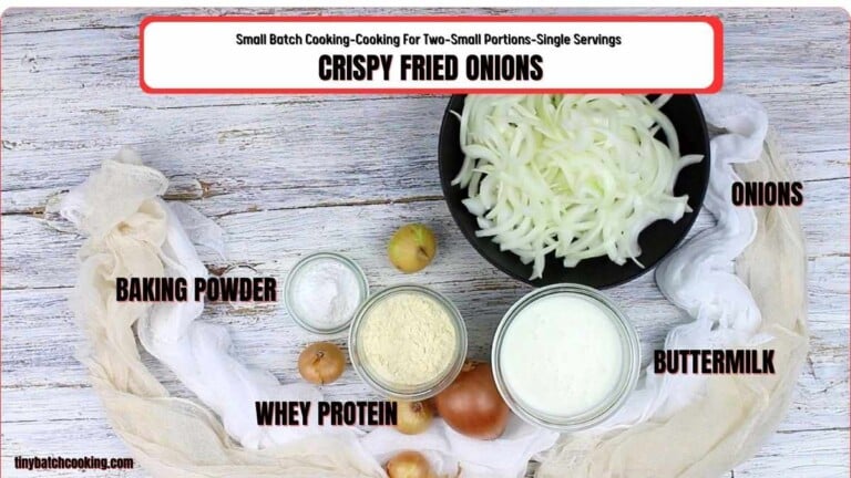 Crispy Fried Onions Recipe - Tiny Batch Cooking