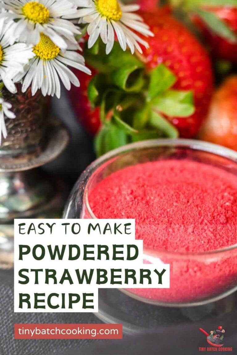 Powdered Strawberry Recipe - Tiny Batch Cooking