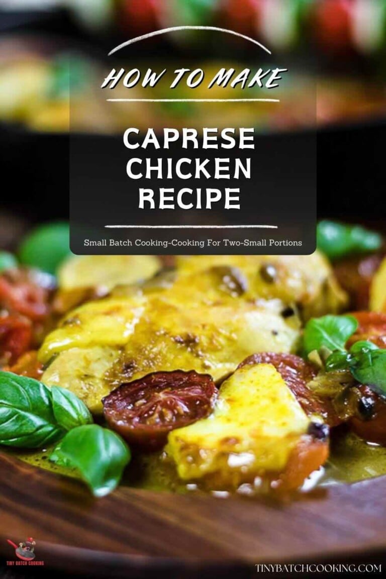 Caprese Chicken Recipe - Tiny Batch Cooking