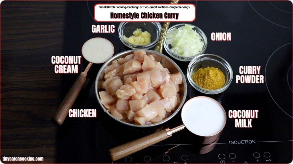 Homestyle Chicken Curry - Tiny Batch Cooking