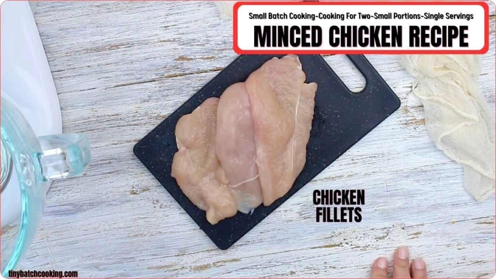 Minced Chicken Recipe - Tiny Batch Cooking