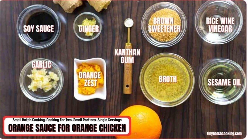 Orange Sauce for Orange Chicken - Tiny Batch Cooking