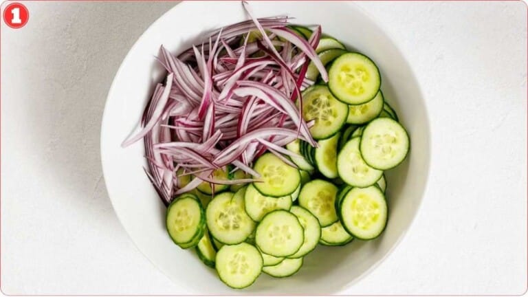 Pickled Cucumber Salad - Tiny Batch Cooking