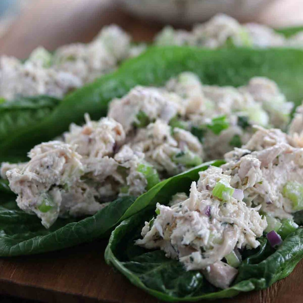Small Batch Mayo Salad with Chicken - Tiny Batch Cooking