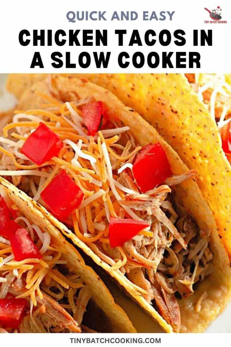 Chicken Tacos in a Slow Cooker - Tiny Batch Cooking